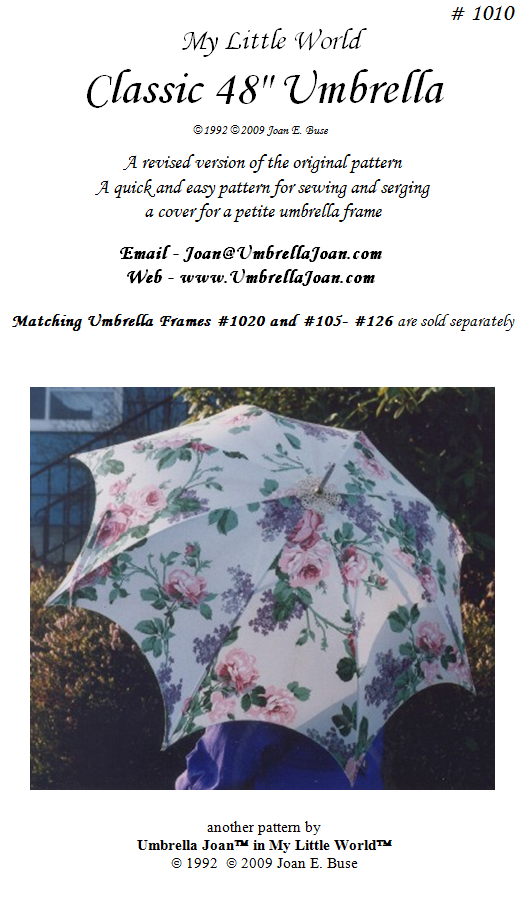 Classic 48-inch Umbrella Pattern – Umbrella Joan